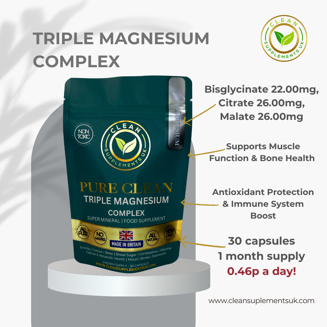 Triple Magnesium Complex Super Mineral – Clean Supplements UK